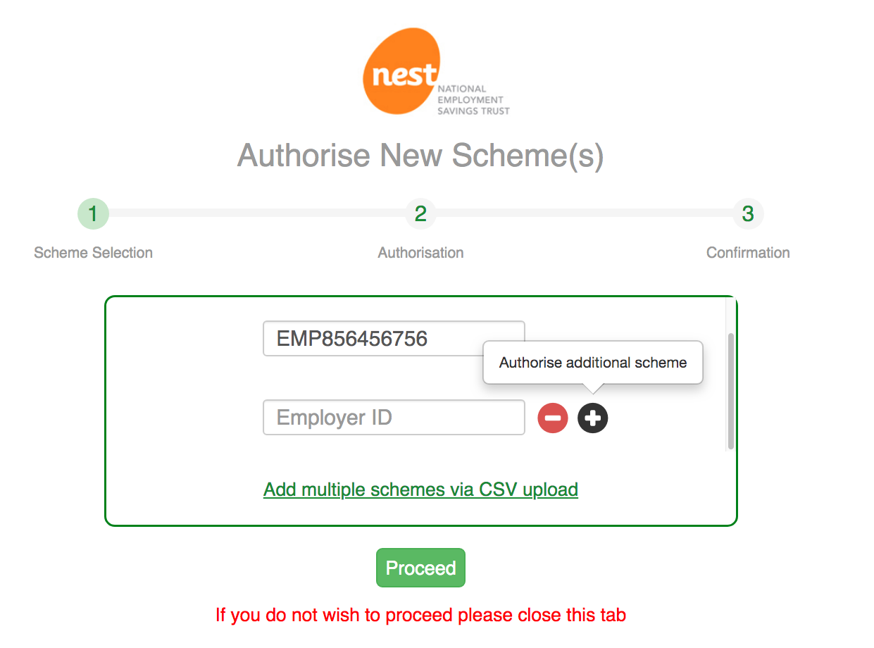 Authorising pensionsync connections for NEST schemes – PensionSync