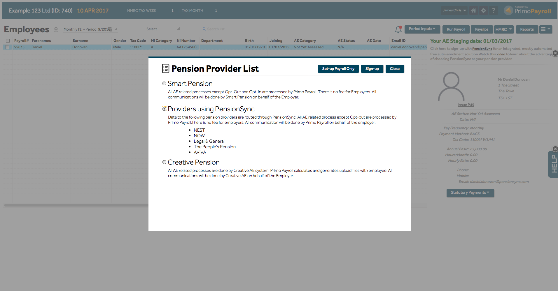Connect a pension scheme to pensionsync – PensionSync
