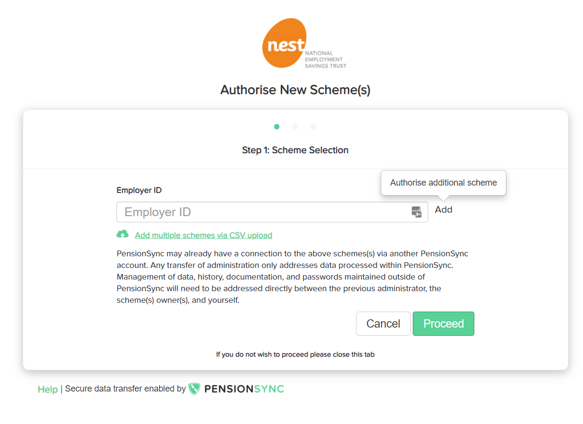 Bulk Authorisation – PensionSync