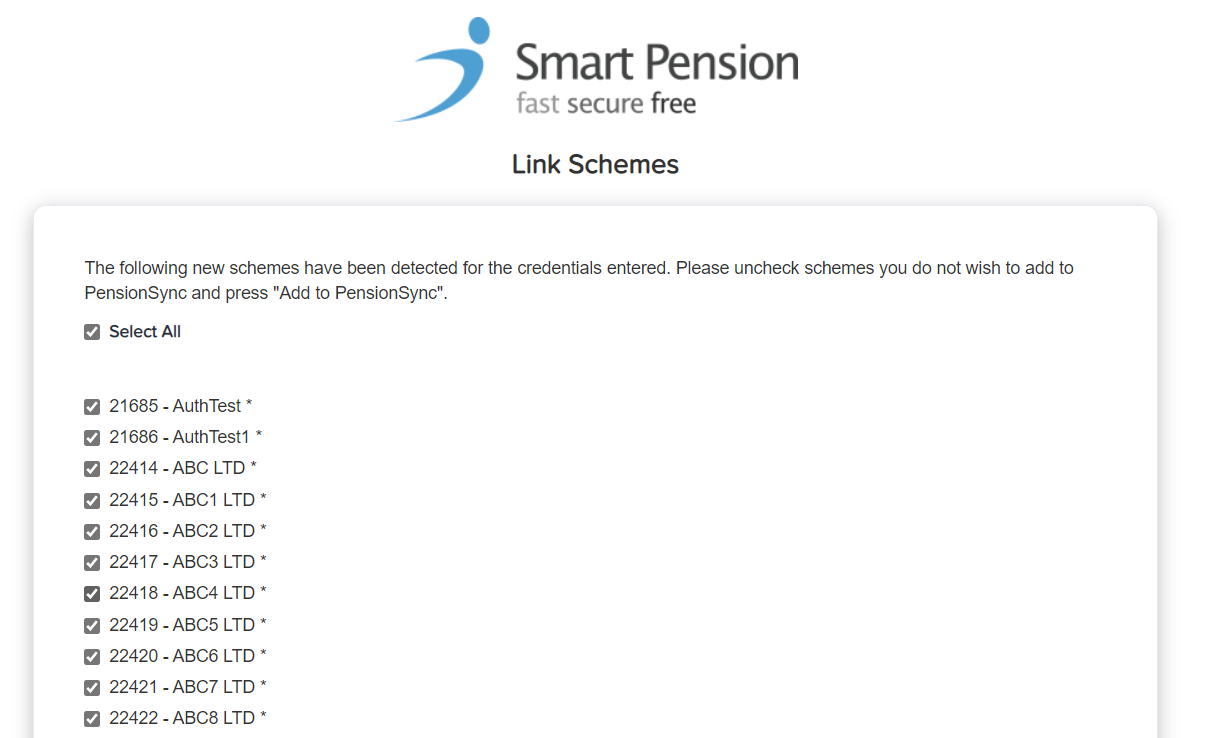 Bulk Authorisation – PensionSync